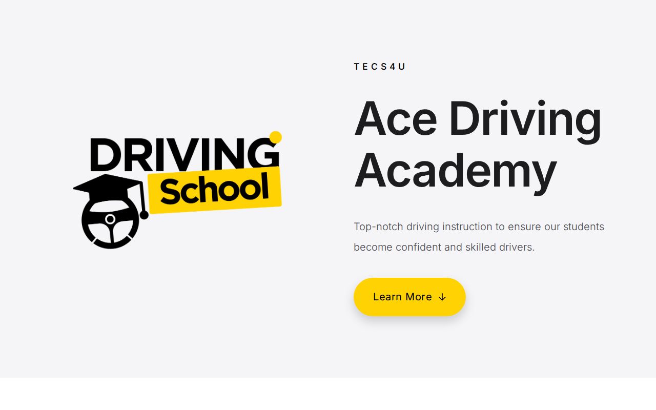 Driving School Website